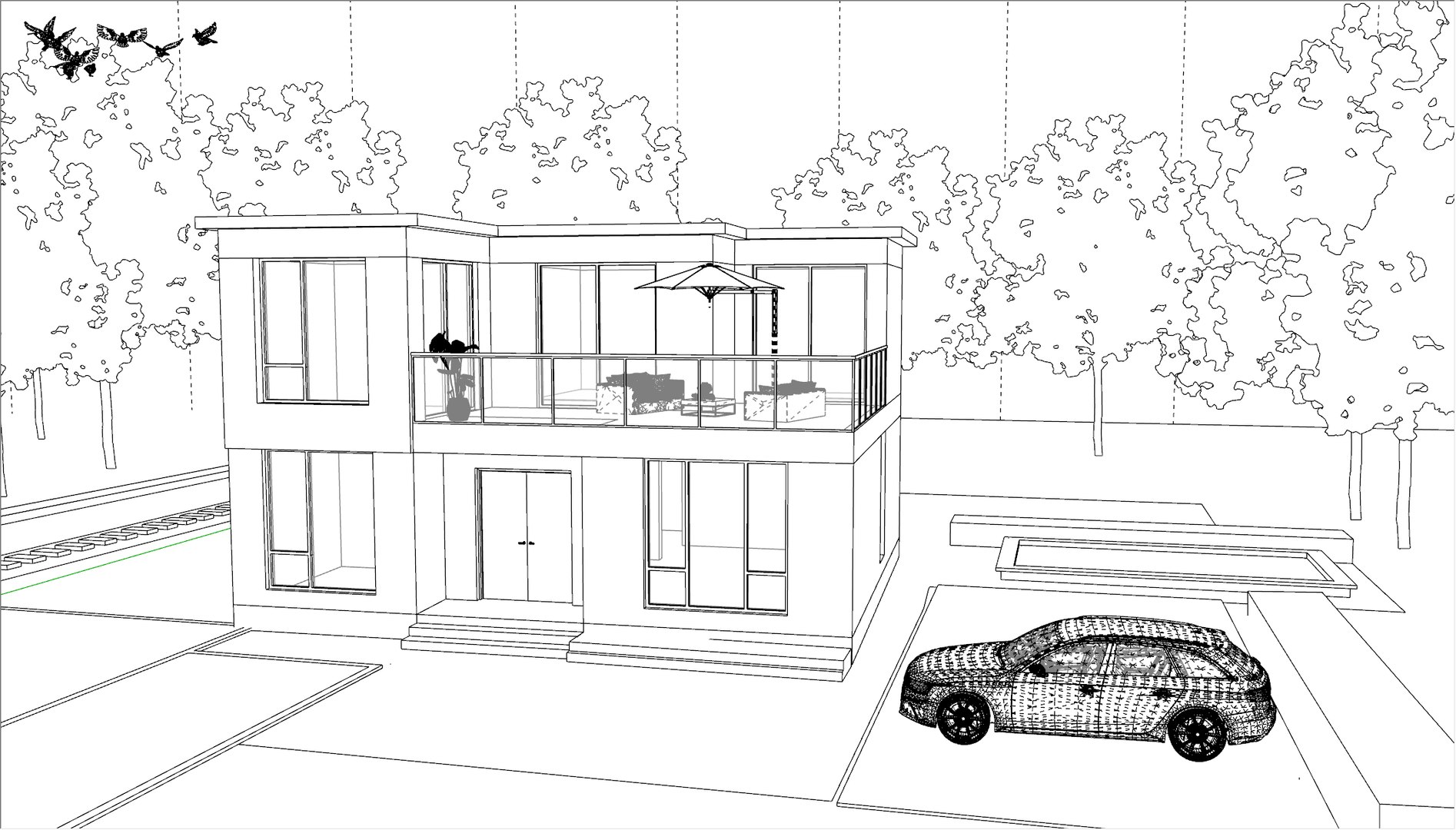 Luxury House Modern Classic Exterior Design -A17 3D Model - TurboSquid ...
