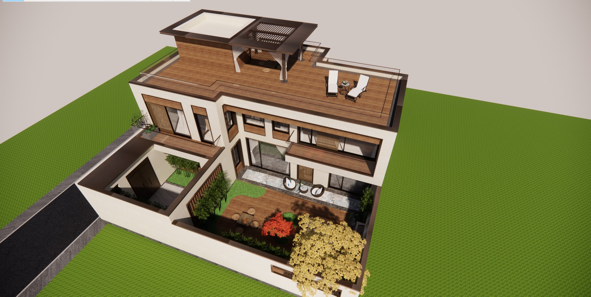 Luxury House Modern Classic Exterior Design -A17 3D Model - TurboSquid ...