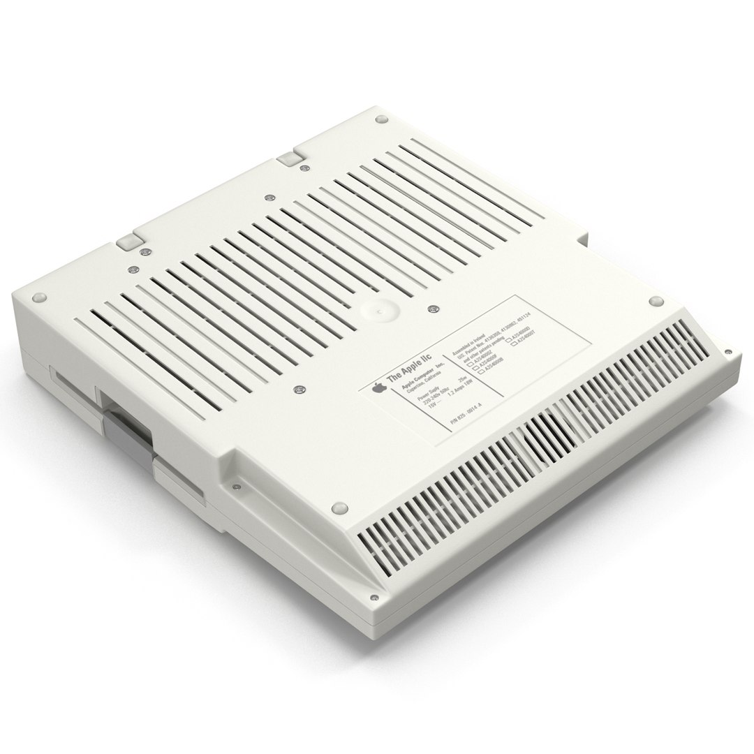 Apple Iic Personal Computer 3d Model