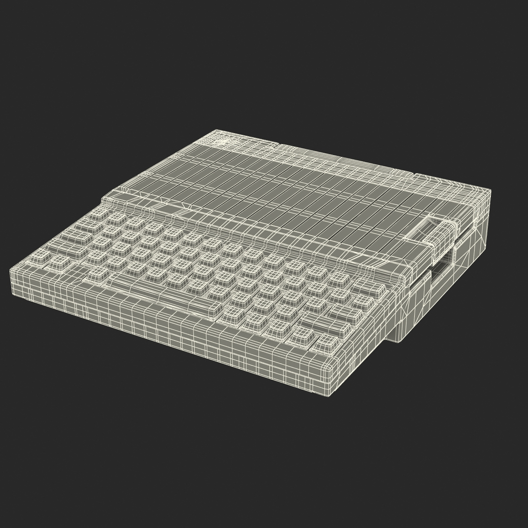 Apple Iic Personal Computer 3d Model