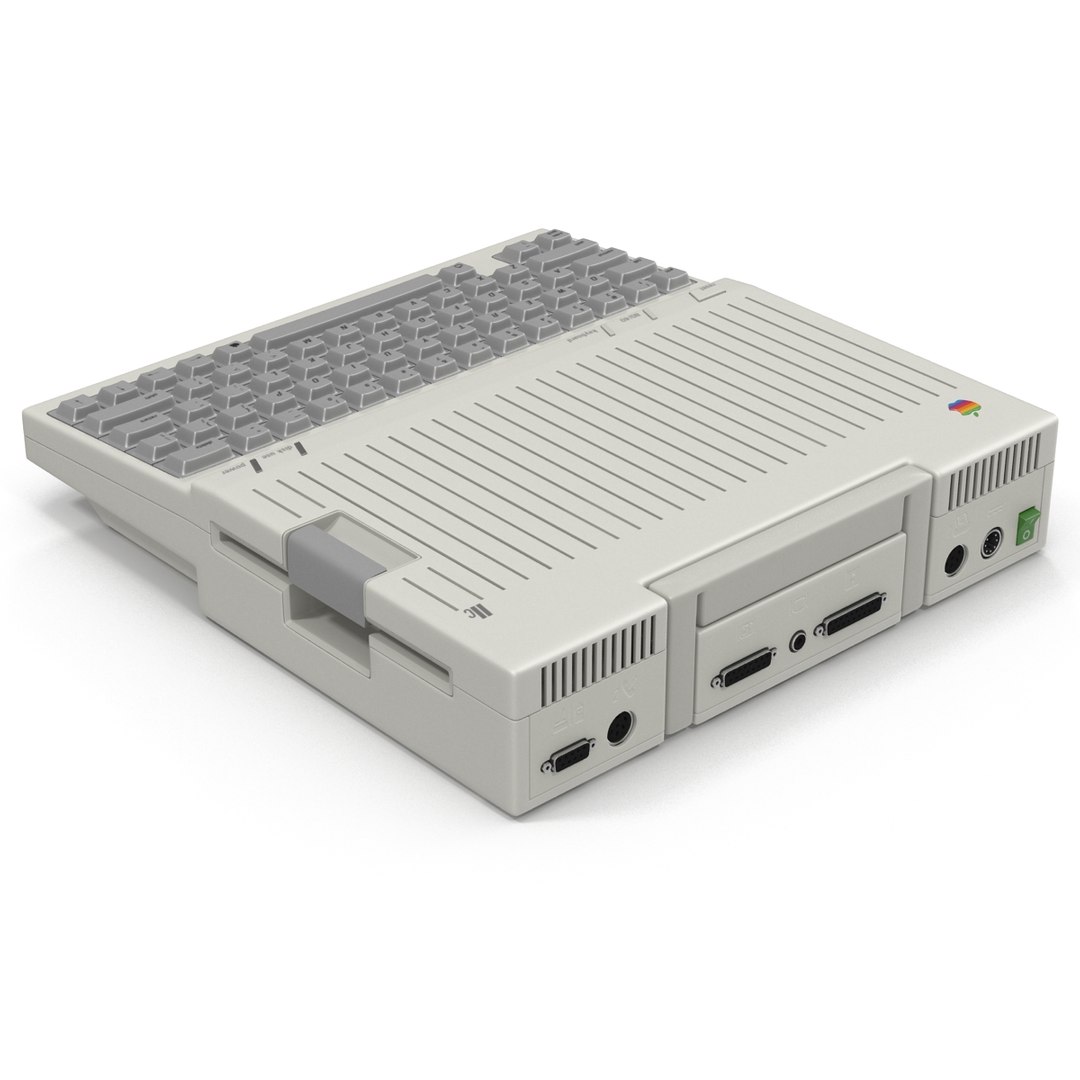 Apple Iic Personal Computer 3d Model