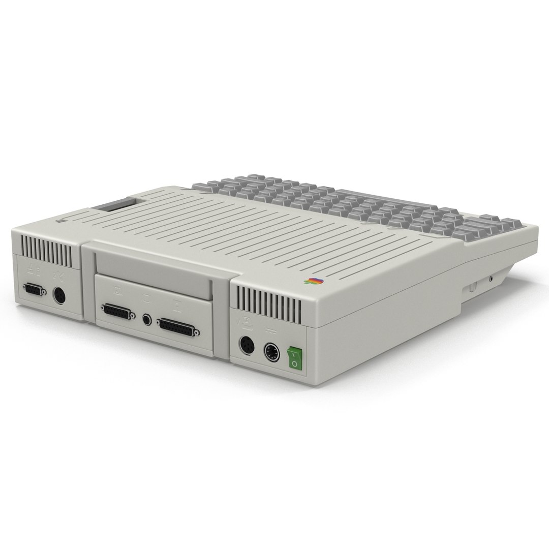 Apple Iic Personal Computer 3d Model