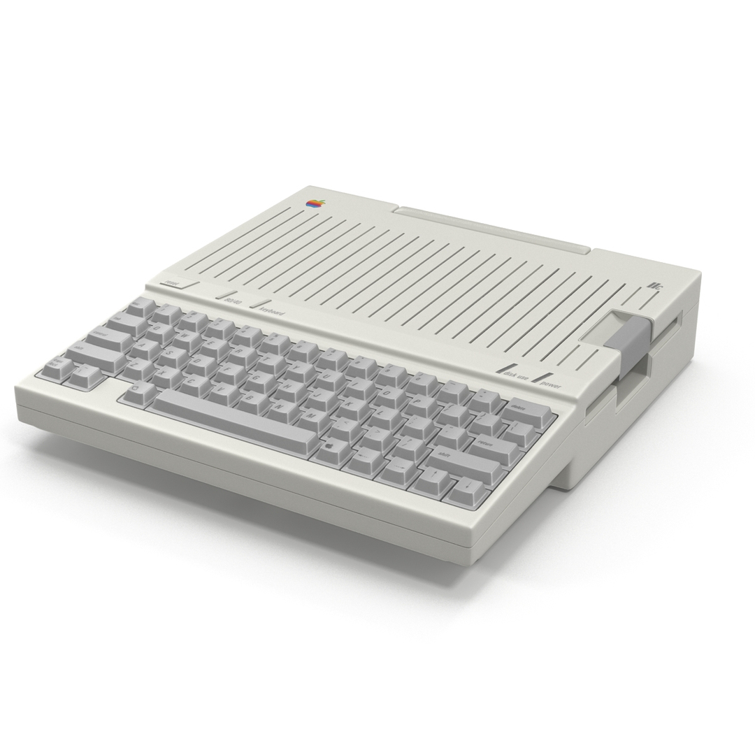 Apple Iic Personal Computer 3d Model
