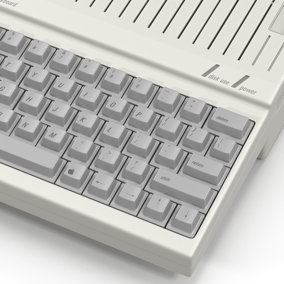 Apple Iic Personal Computer 3d Model