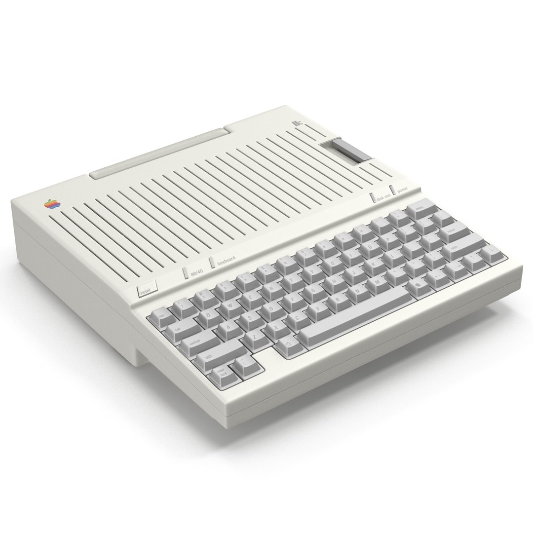 Apple Iic Personal Computer 3d Model