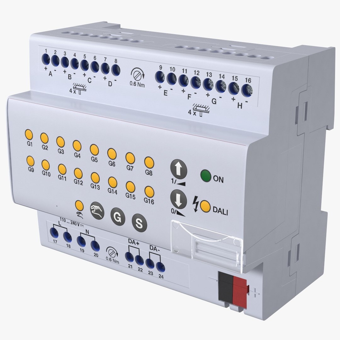 DALI Light Controller 8-Fold 3D model - TurboSquid 1901506