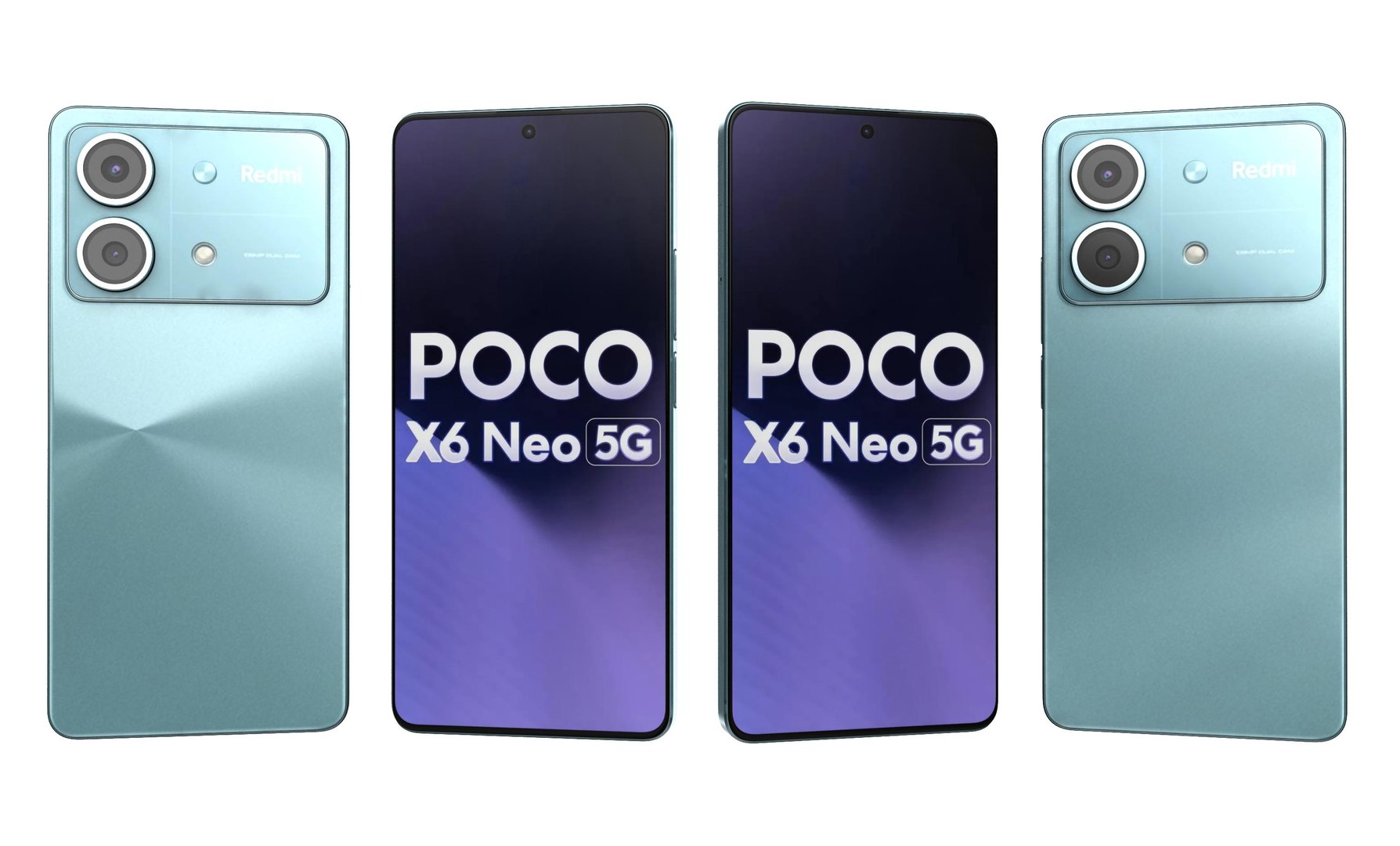 3D Xiaomi Poco X6 Neo All Colors Model - TurboSquid 2212237