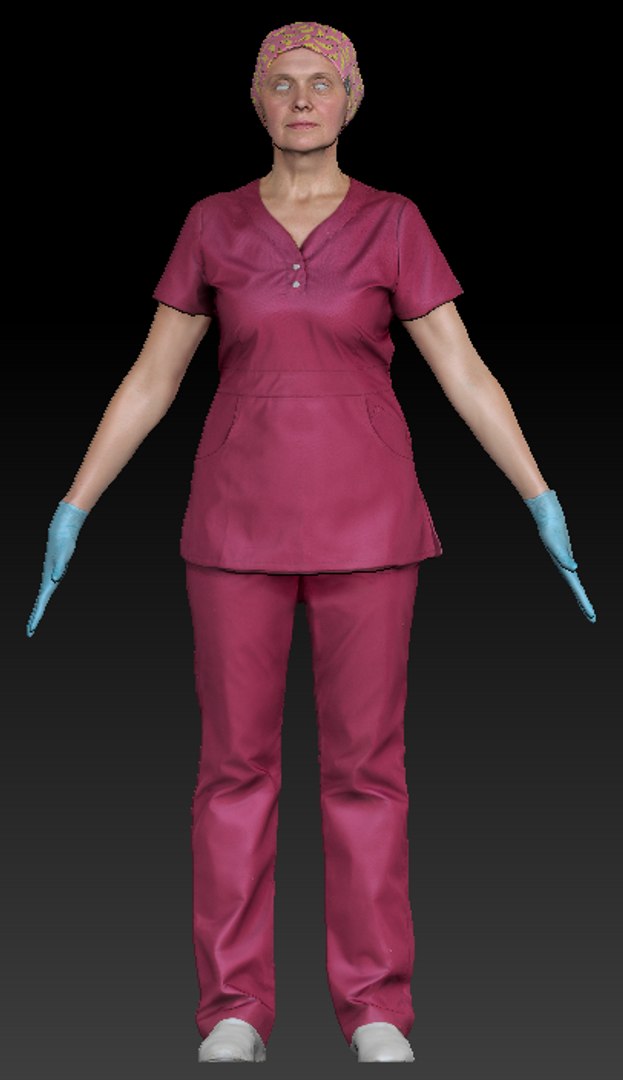 3D Human Woman Uniform Animation Model - TurboSquid 1515307