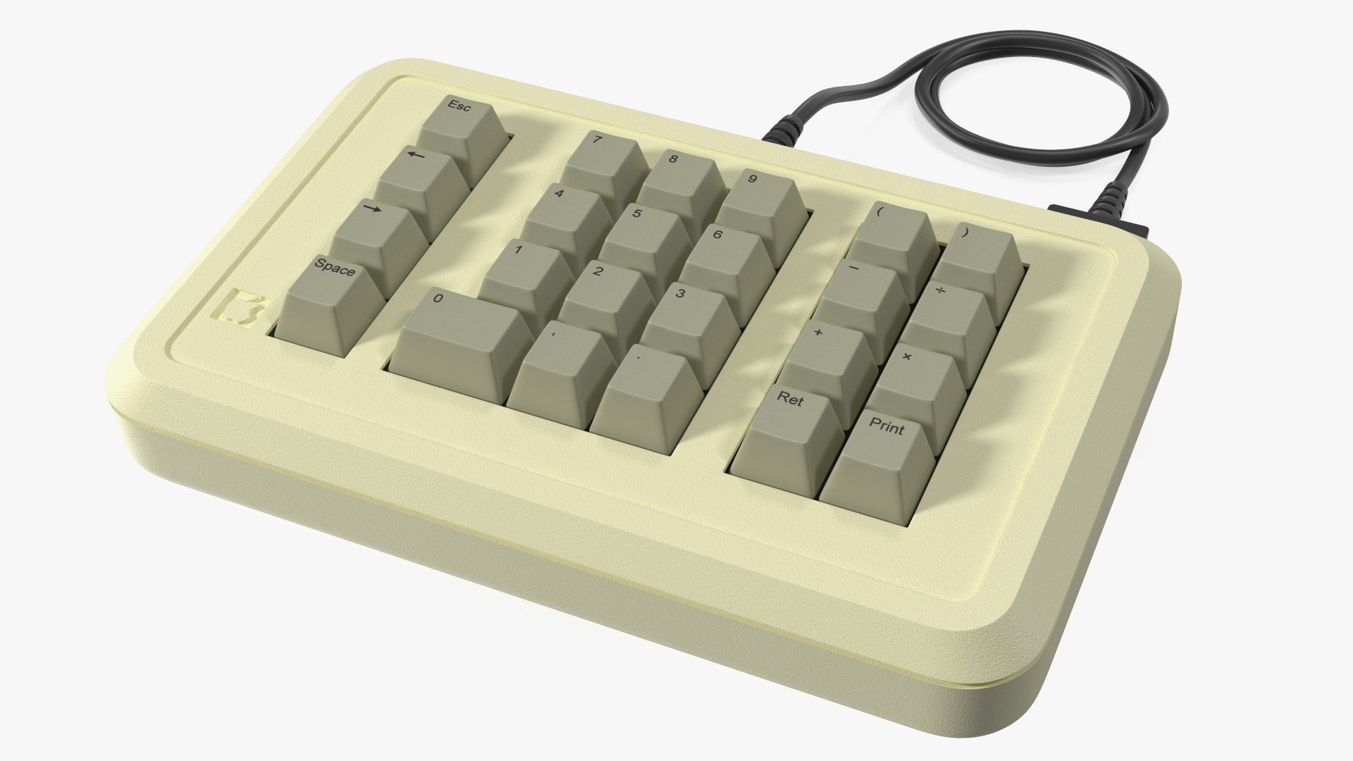 Vintage Numeric Keypad Apple 3D Model - TurboSquid 2198570