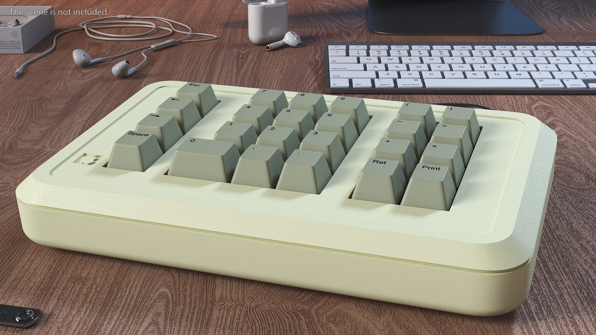 Vintage Numeric Keypad Apple 3D Model - TurboSquid 2198570