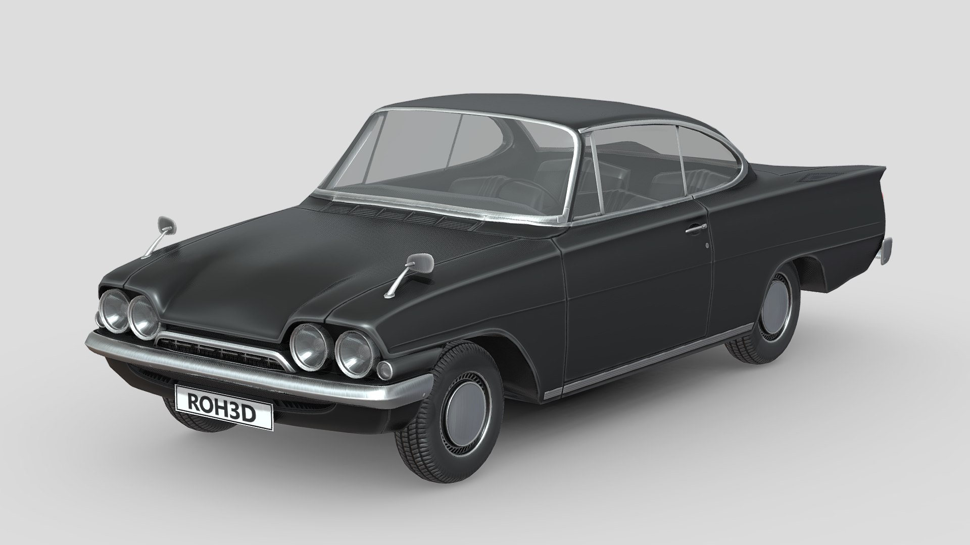 Low Poly Car - Ford Consul Capri 1961 3D model - TurboSquid 2087223