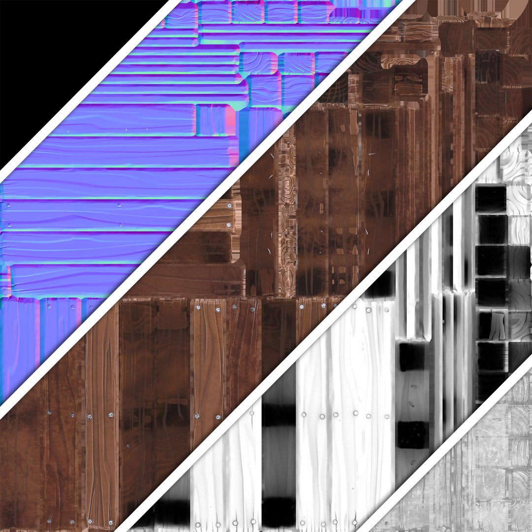 3D Model Wooden Stylized Pallet - TurboSquid 1967101