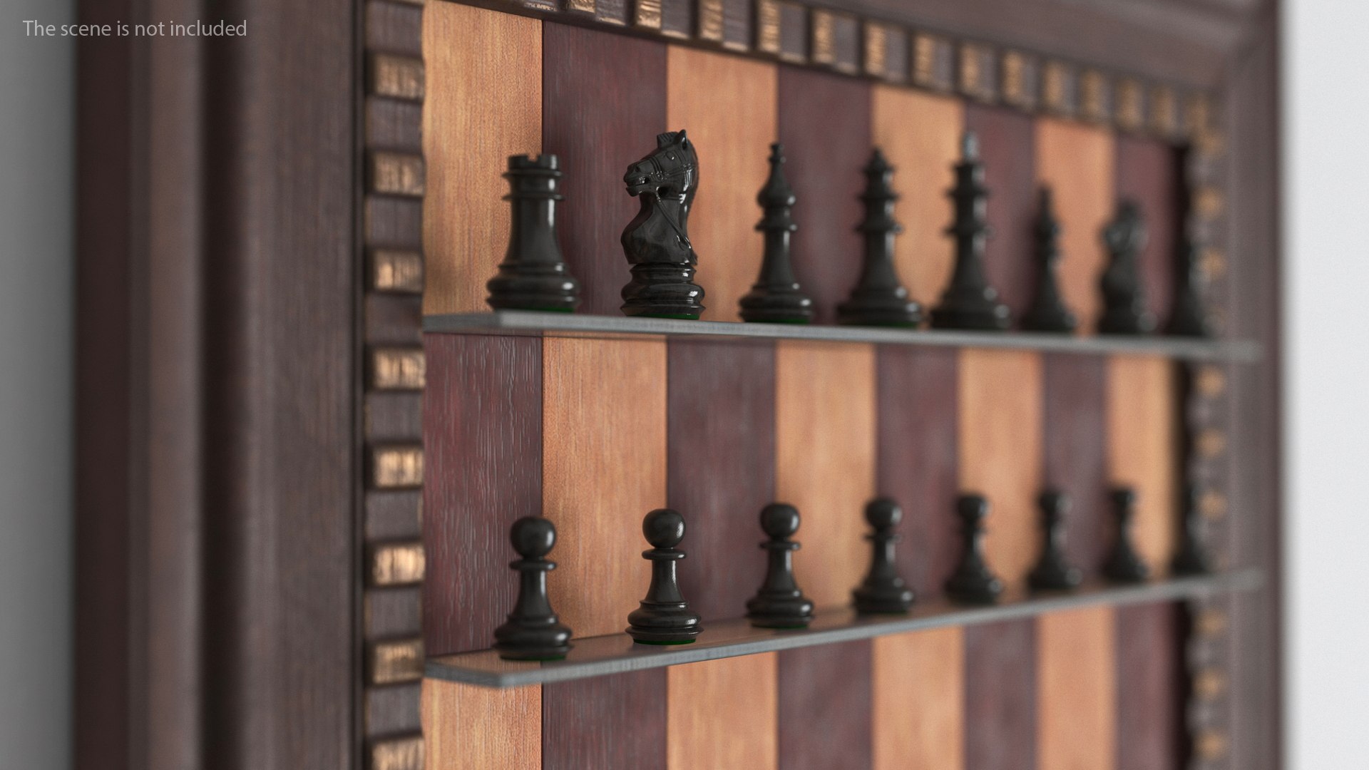 3D Wall Mounted Chess Set Model - TurboSquid 2088478