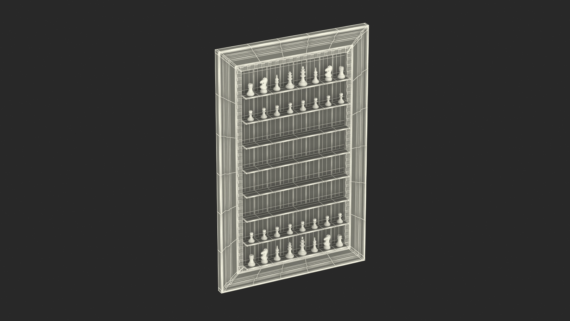 3D Wall Mounted Chess Set Model - TurboSquid 2088478