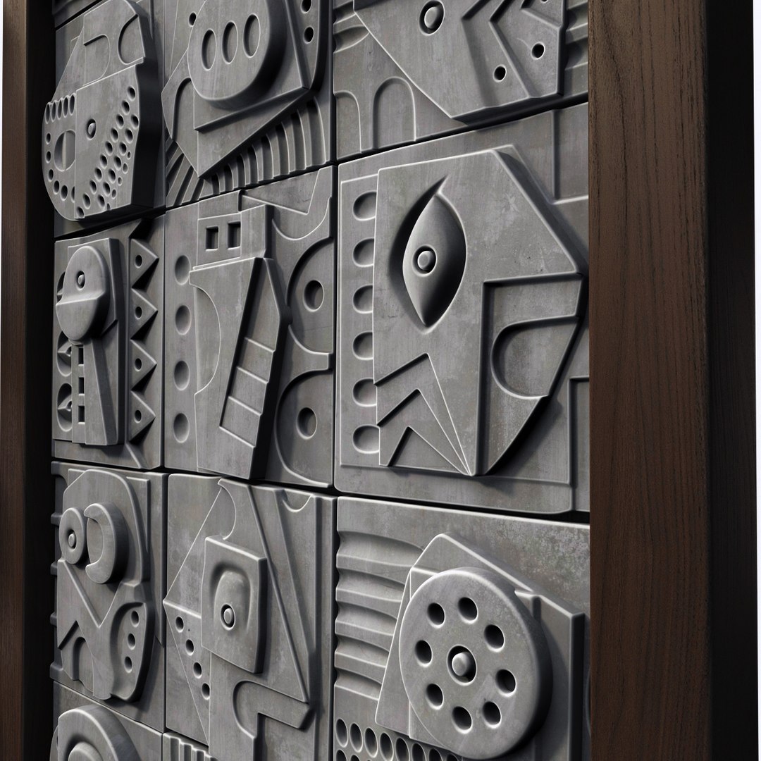 3D Panel Decorative Cube Square N3 Model - TurboSquid 1739121