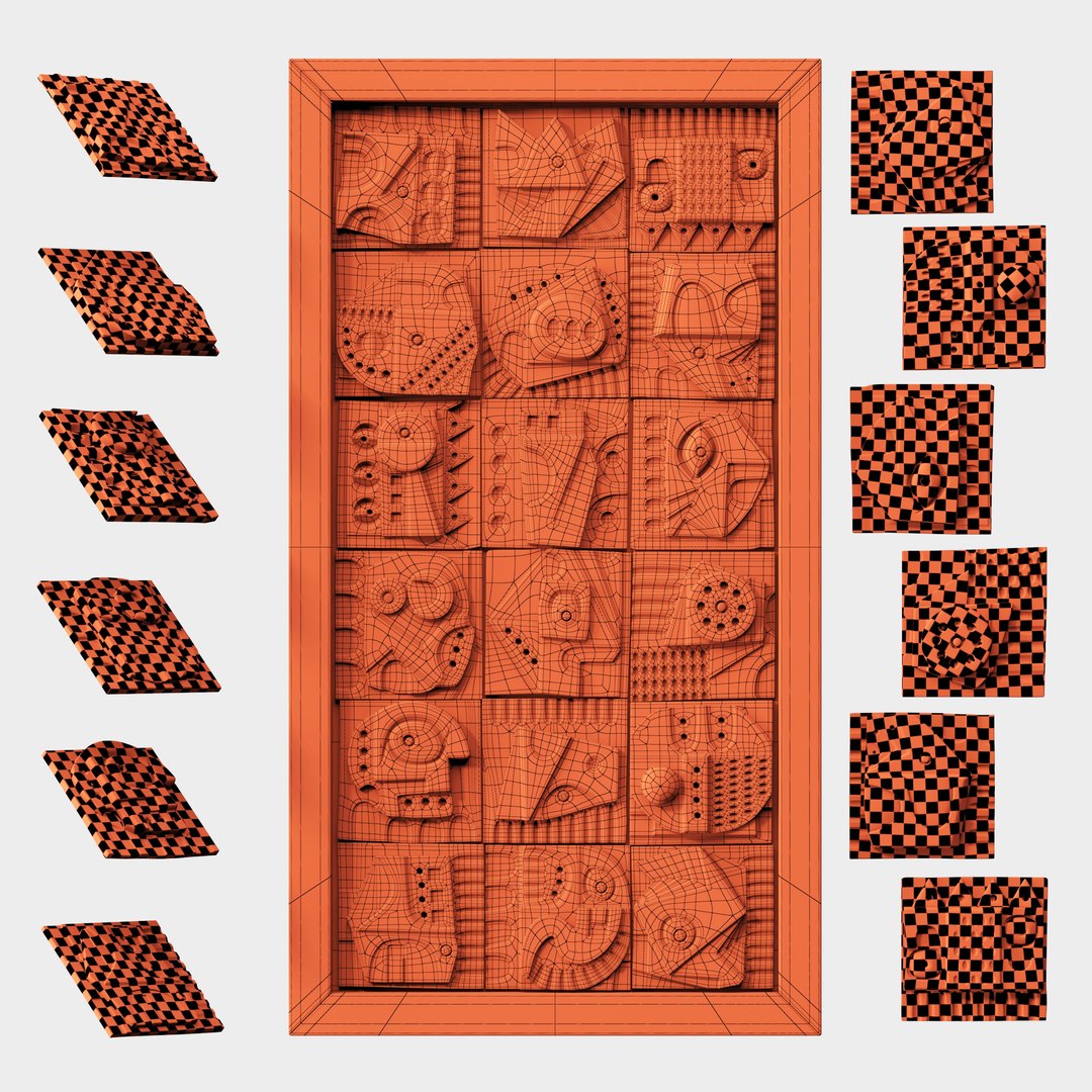 3D Panel Decorative Cube Square N3 Model - TurboSquid 1739121