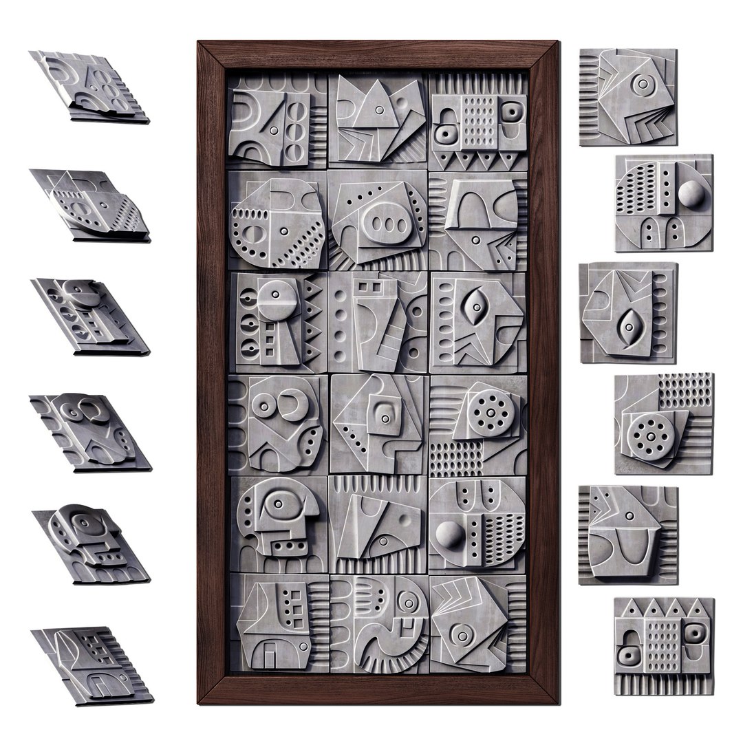 3D Panel Decorative Cube Square N3 Model - TurboSquid 1739121