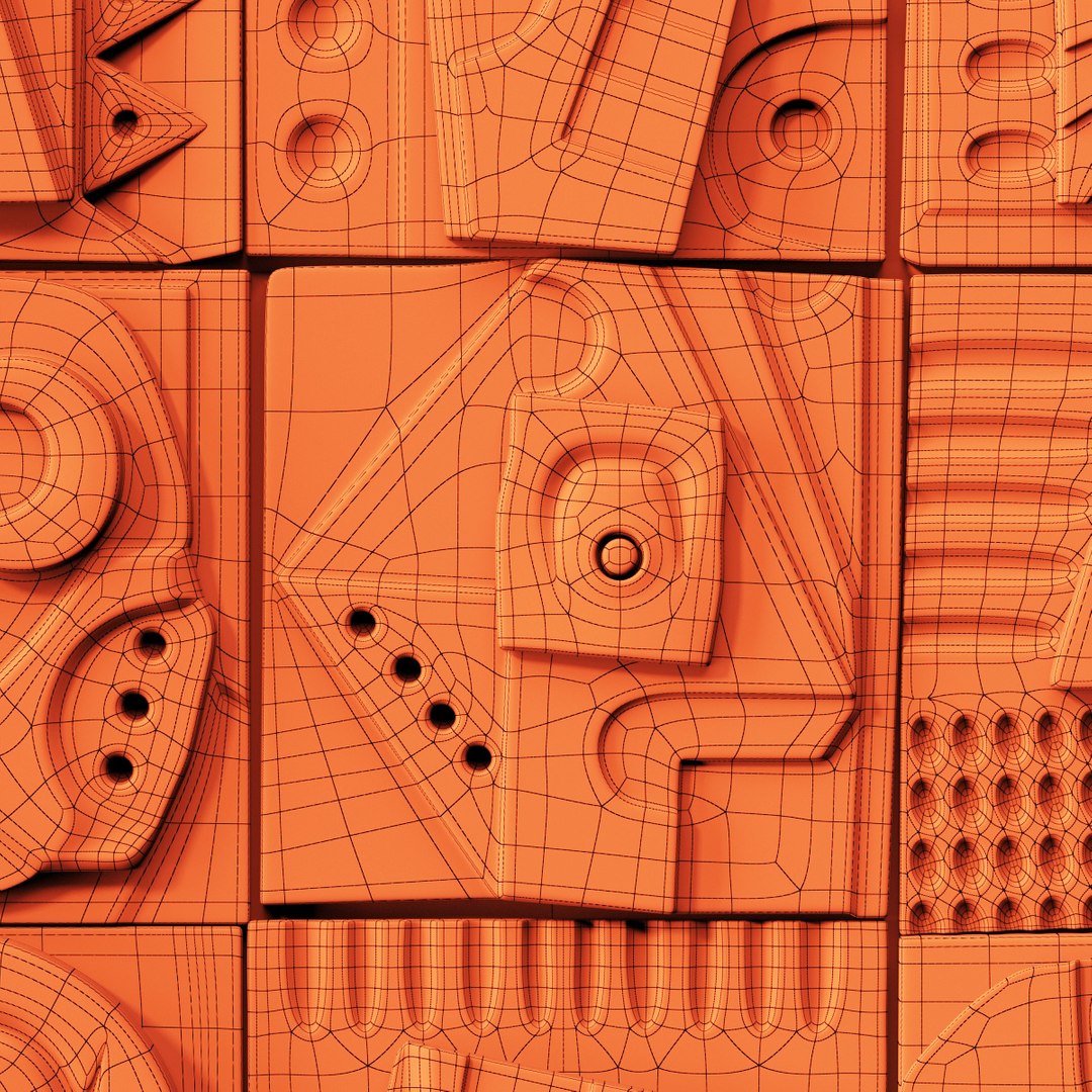 3D Panel Decorative Cube Square N3 Model - TurboSquid 1739121