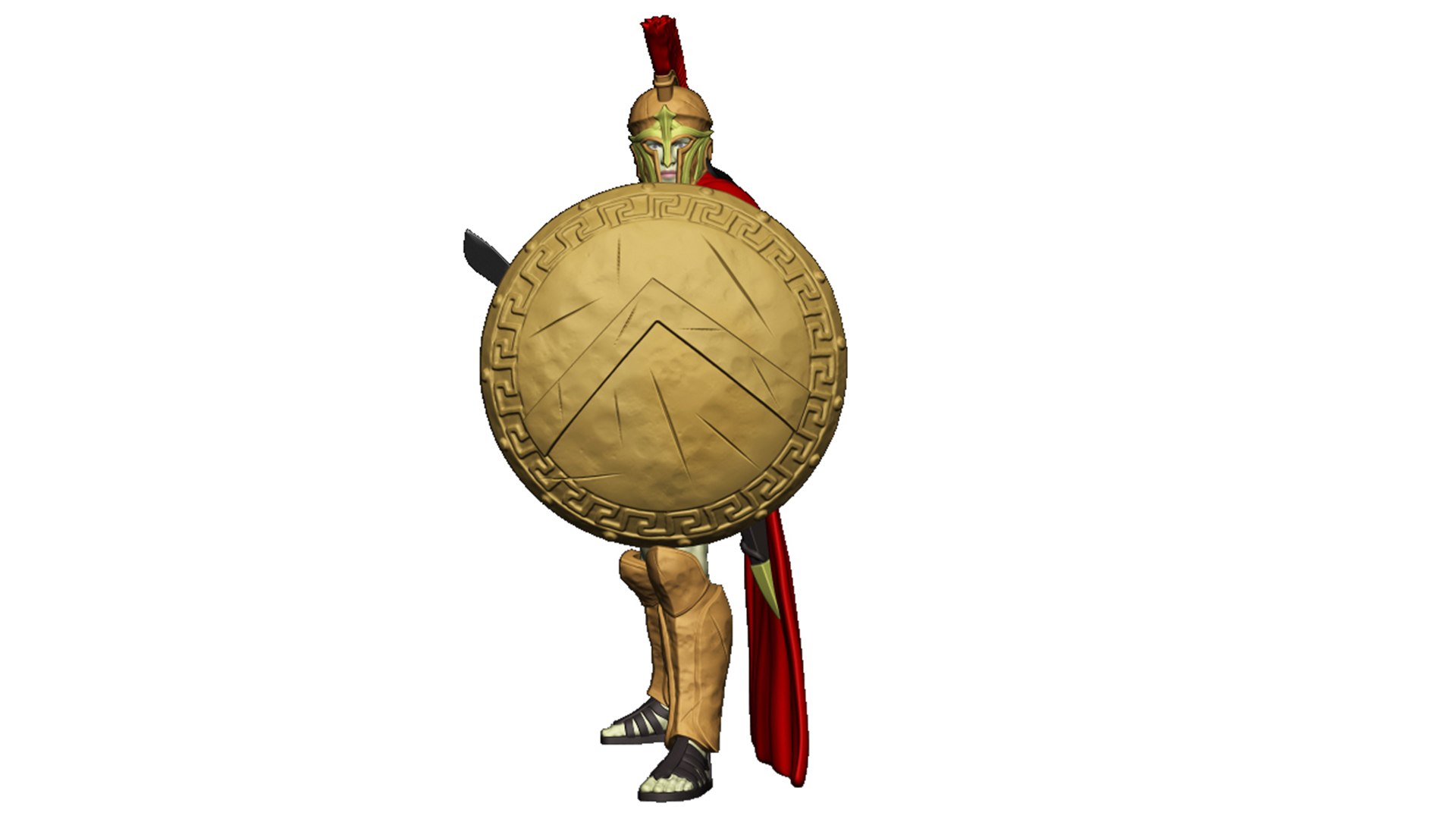3D Model Spartan 5 Third Set Heavy Spartan Army - TurboSquid 2312809