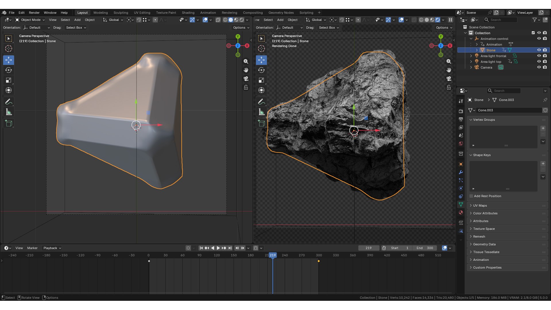 3D Cosmic Stones With Parametric Rocky Shader And Custom HDRi Map ...
