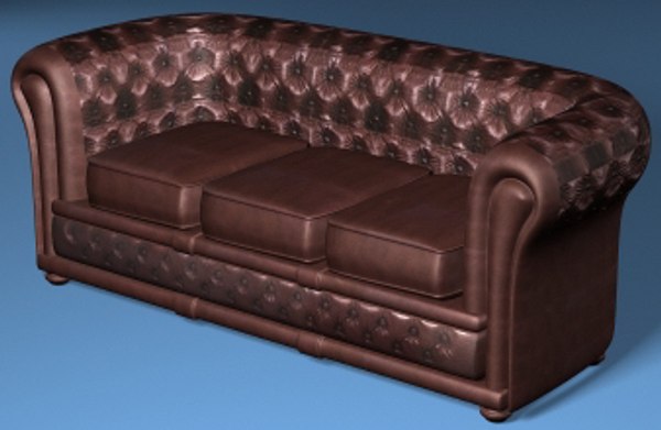 chesterfield divan 3d model