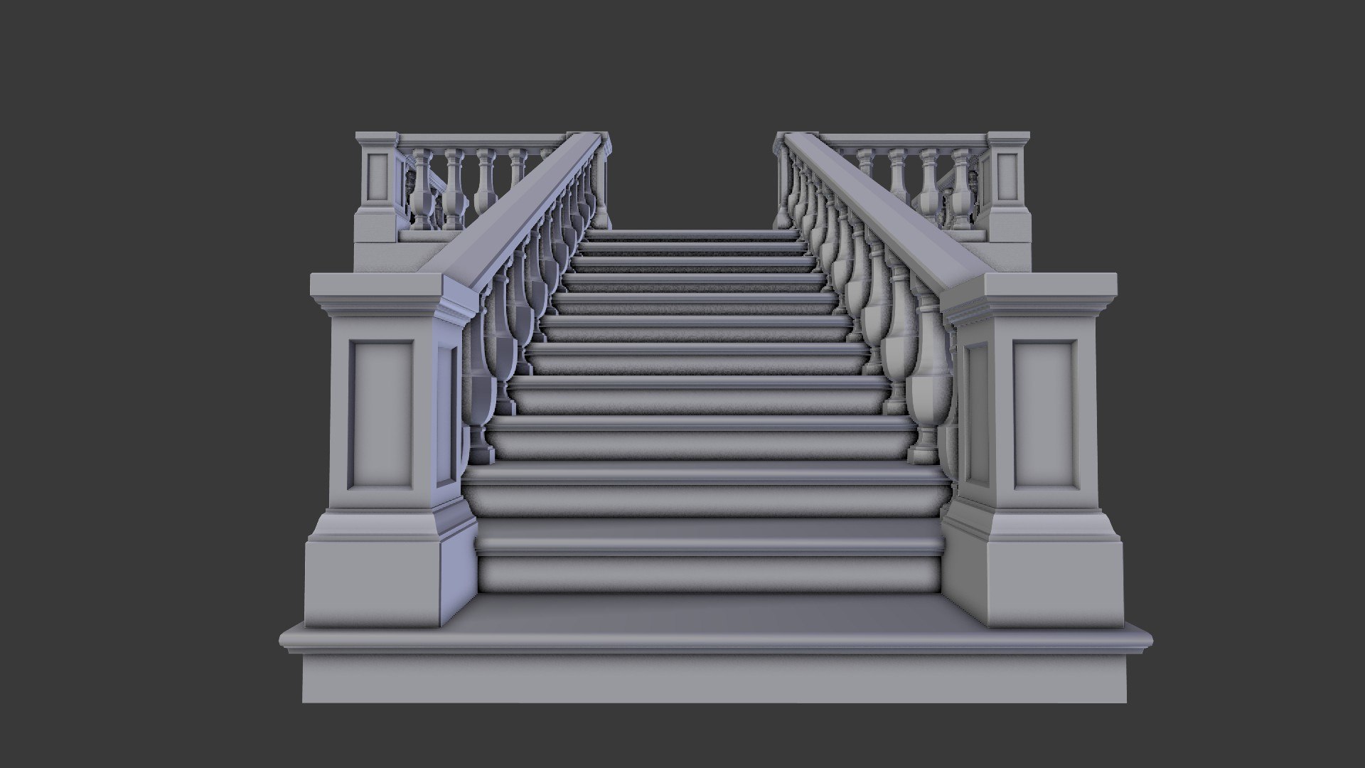 Staircase Grand Modular 3d Model