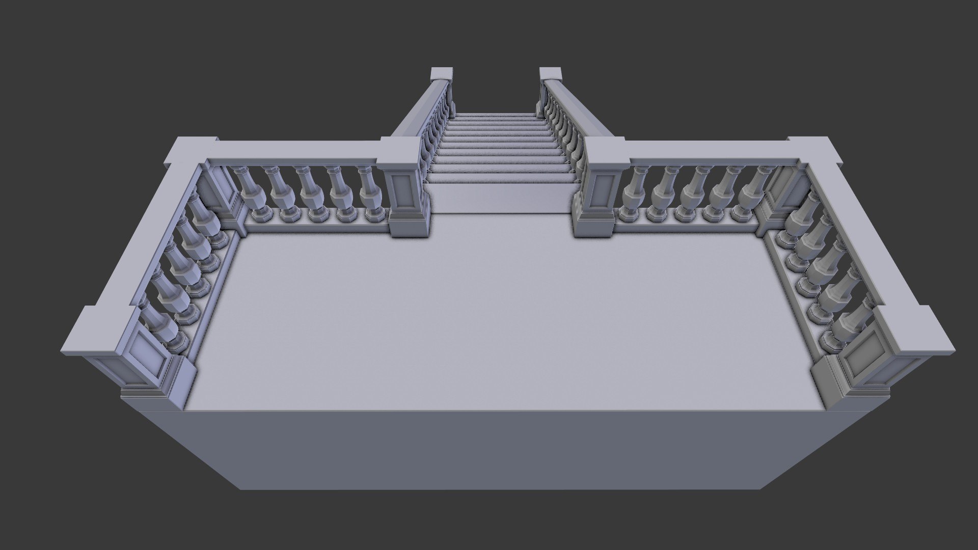 Staircase Grand Modular 3d Model