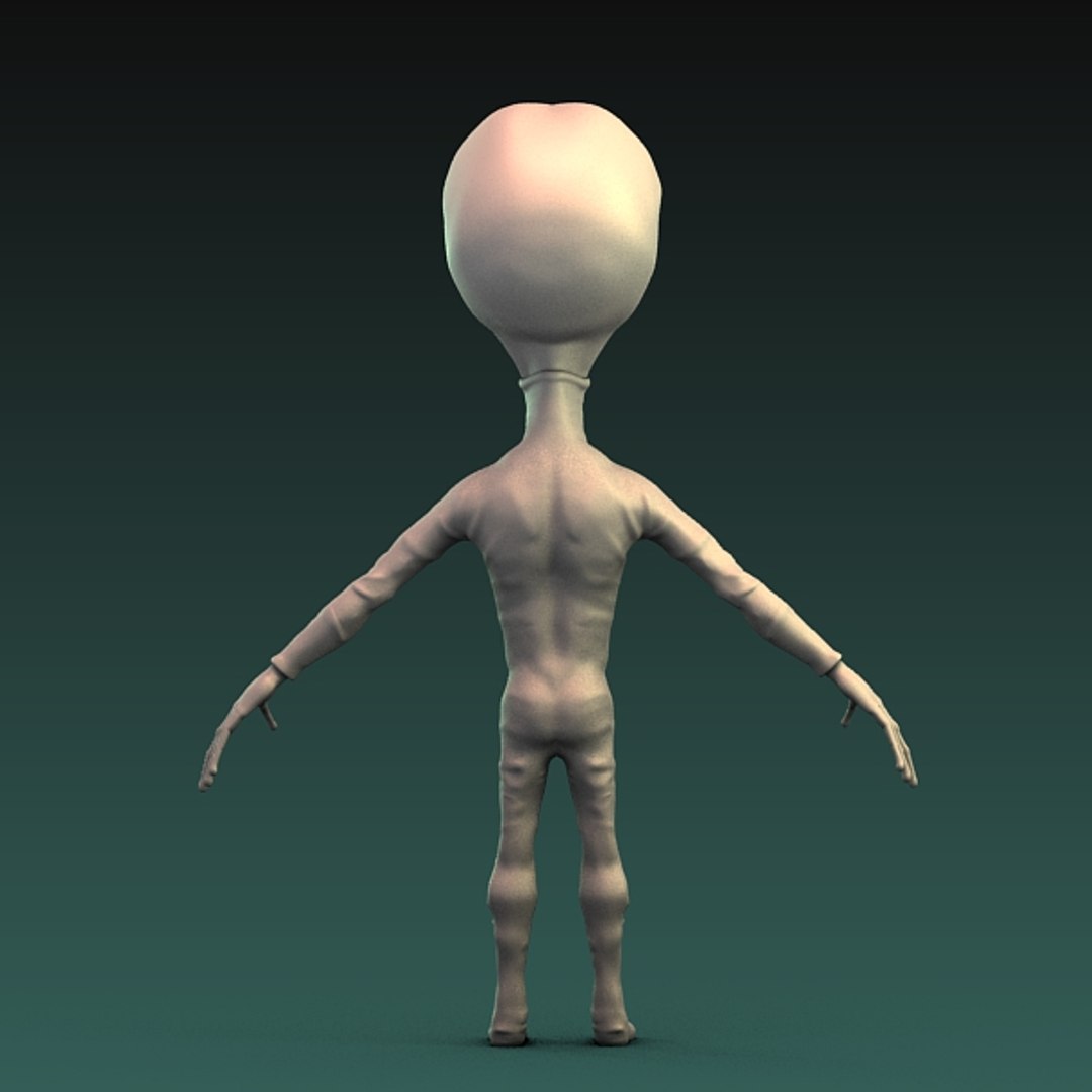 Grey Alien 3d Model