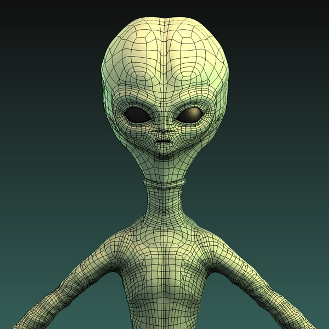 Grey Alien 3d Model