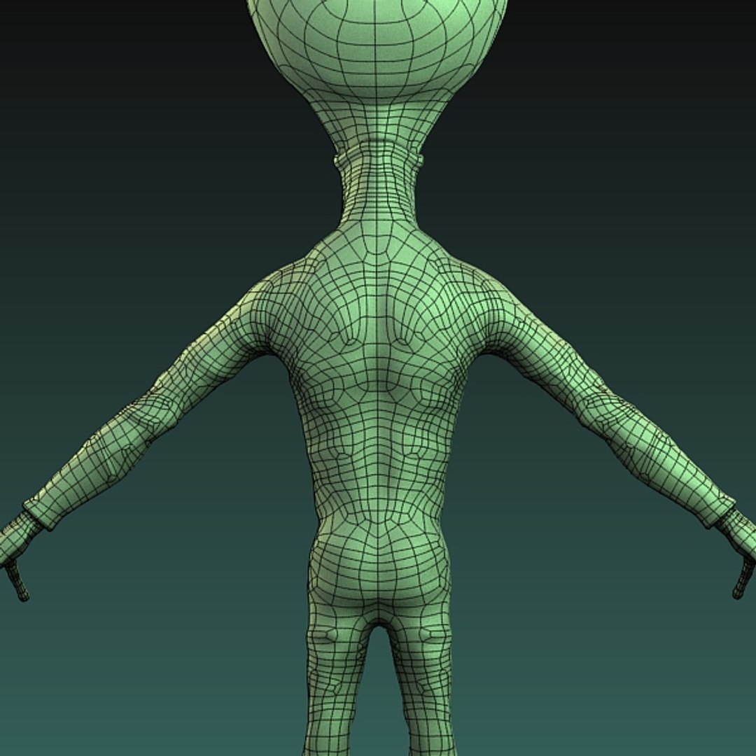 Grey Alien 3d Model