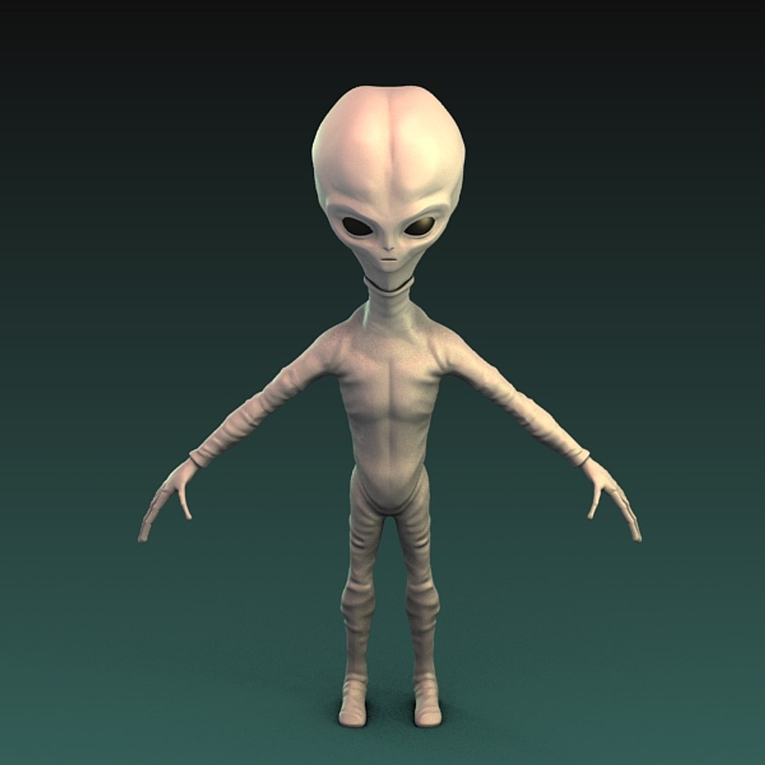 Grey Alien 3d Model