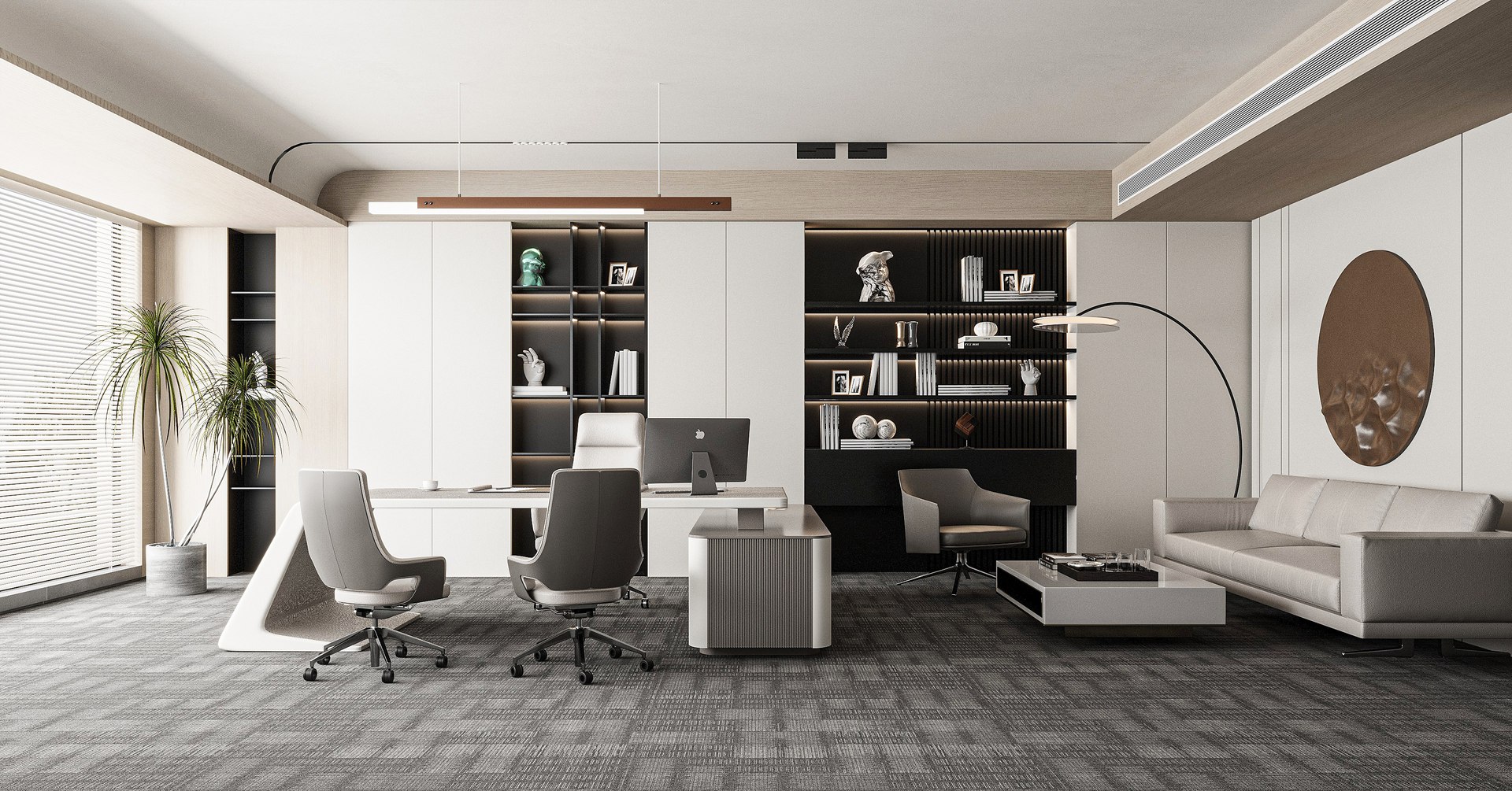 Modern Office Model - TurboSquid 2406953
