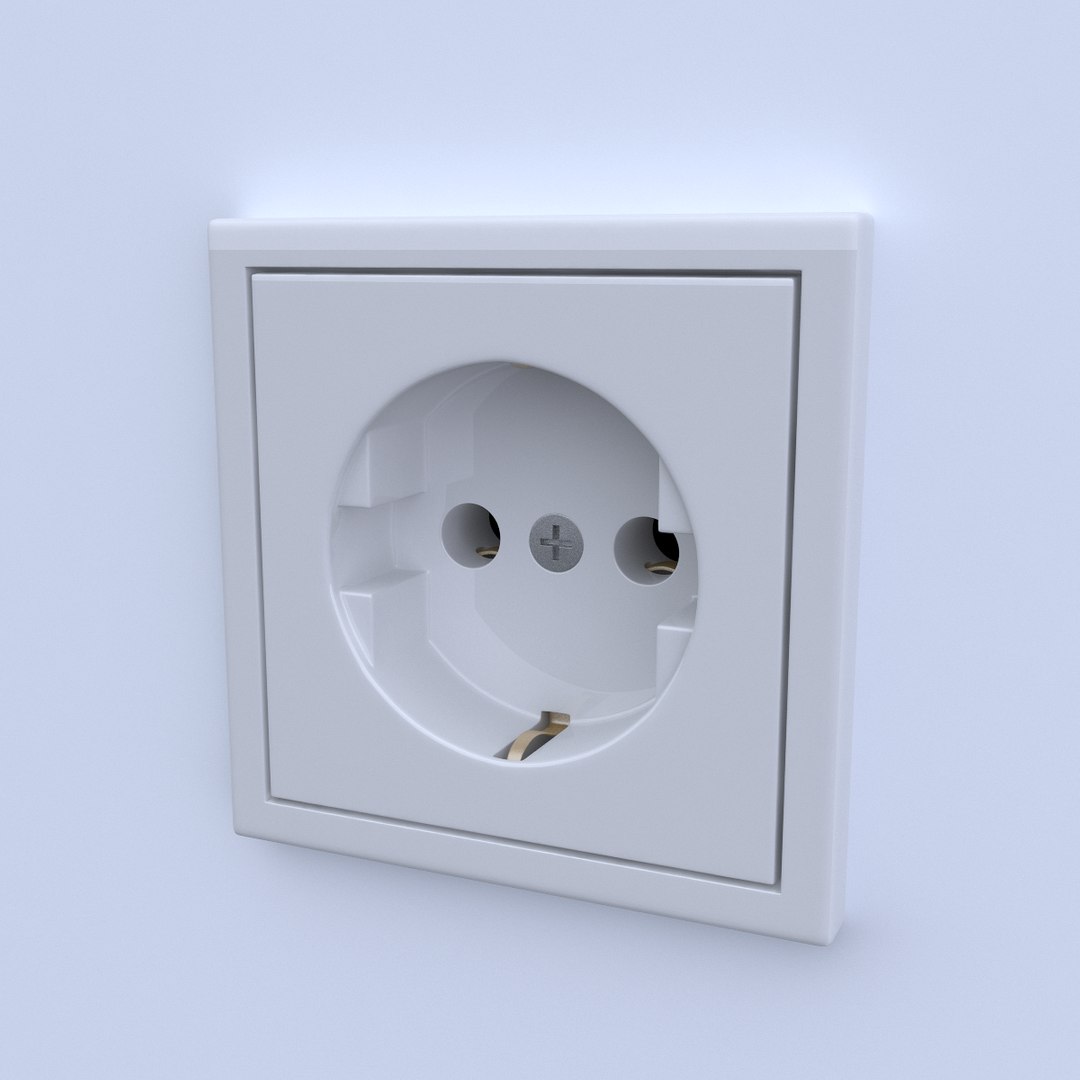 Plug Socket 3d Obj