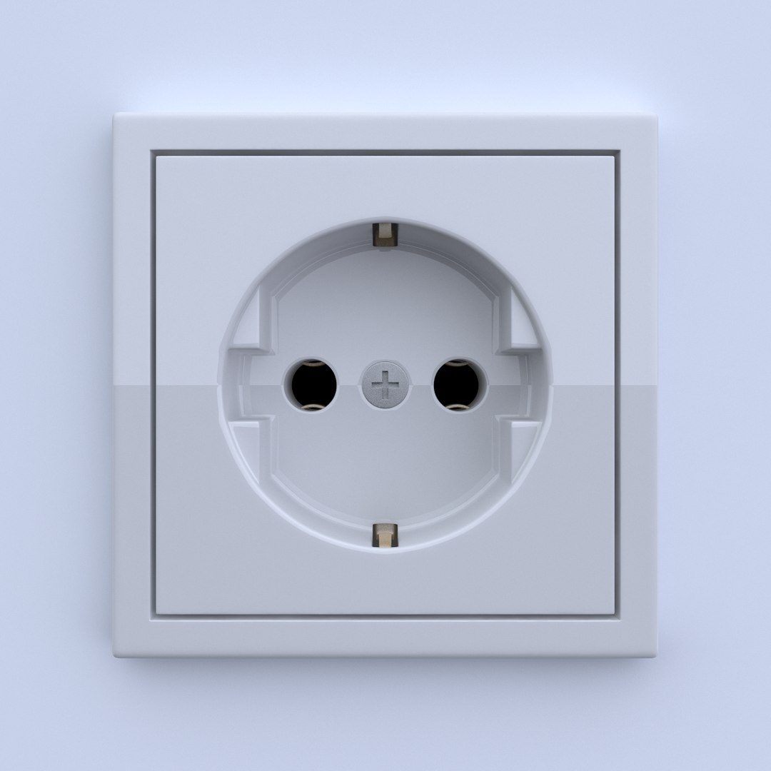 Plug Socket 3d Obj