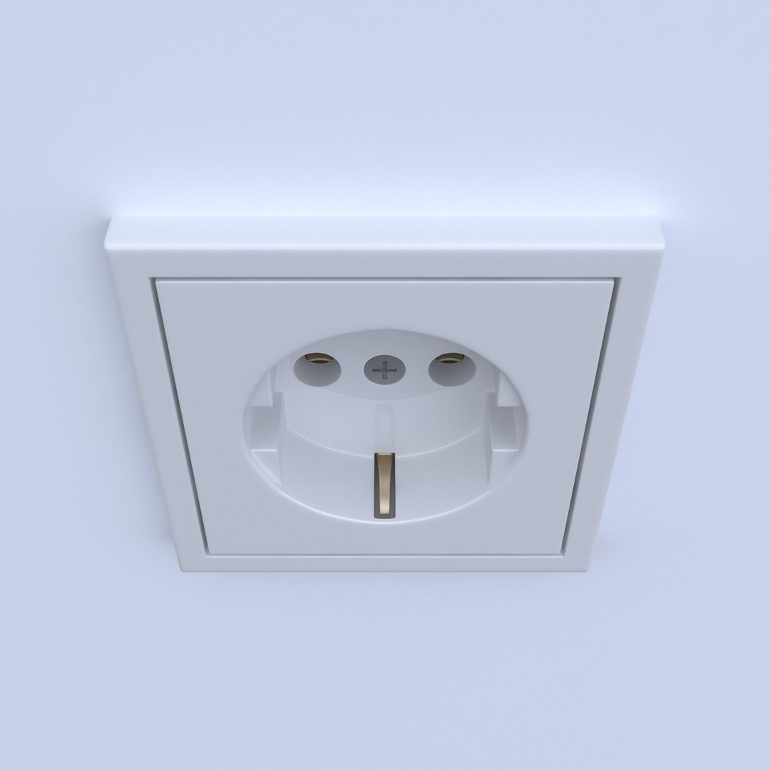Plug Socket 3d Obj