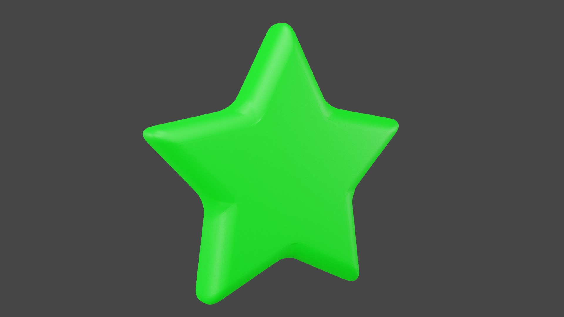 3D Green Star - TurboSquid 2133923