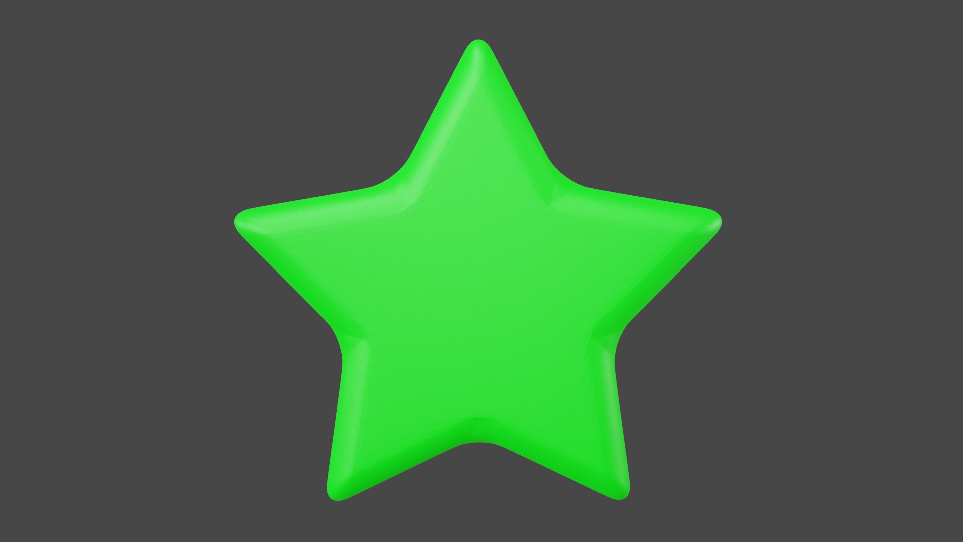 3D Green Star - TurboSquid 2133923
