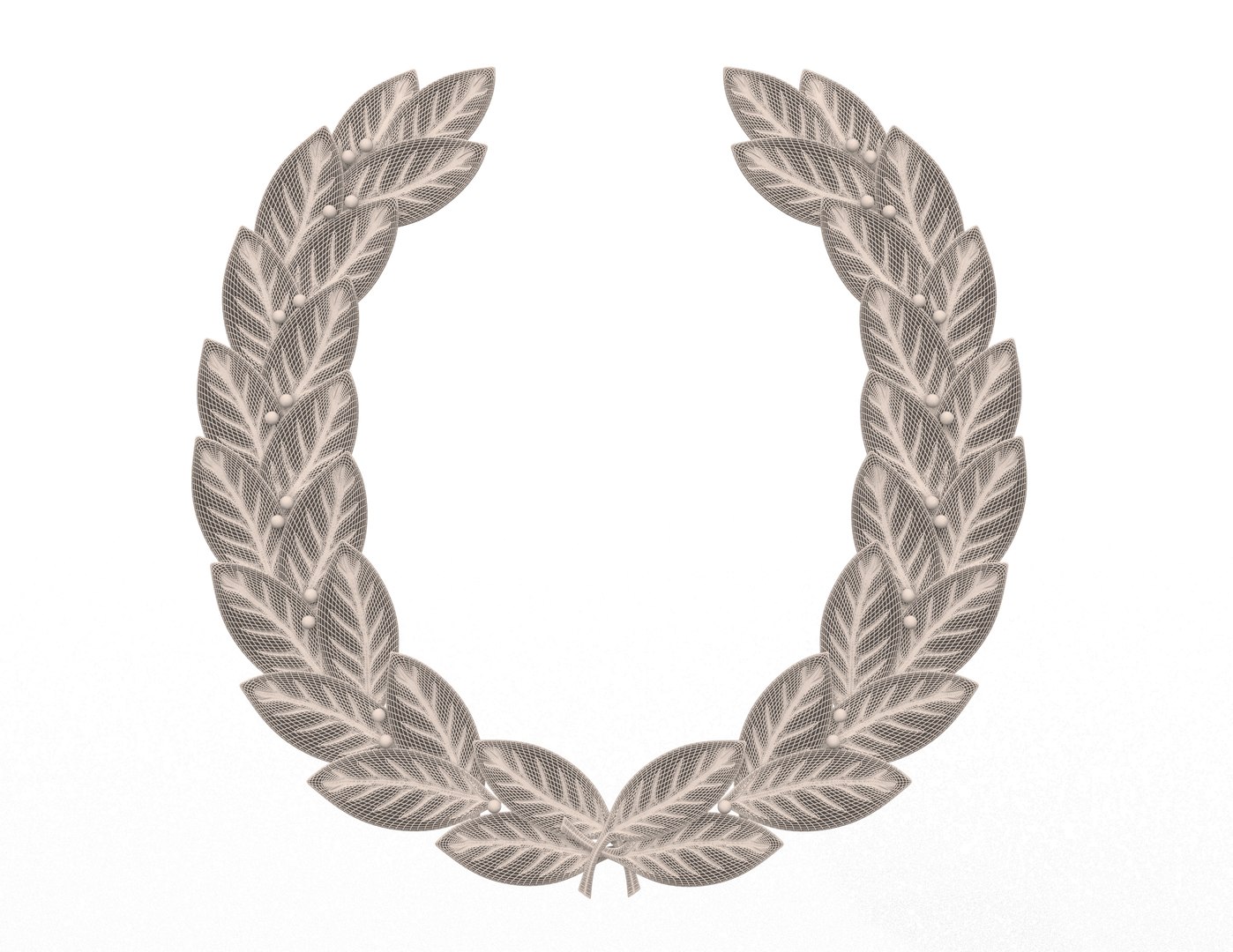 Gold Laurel Wreath 3D Model - TurboSquid 1731396