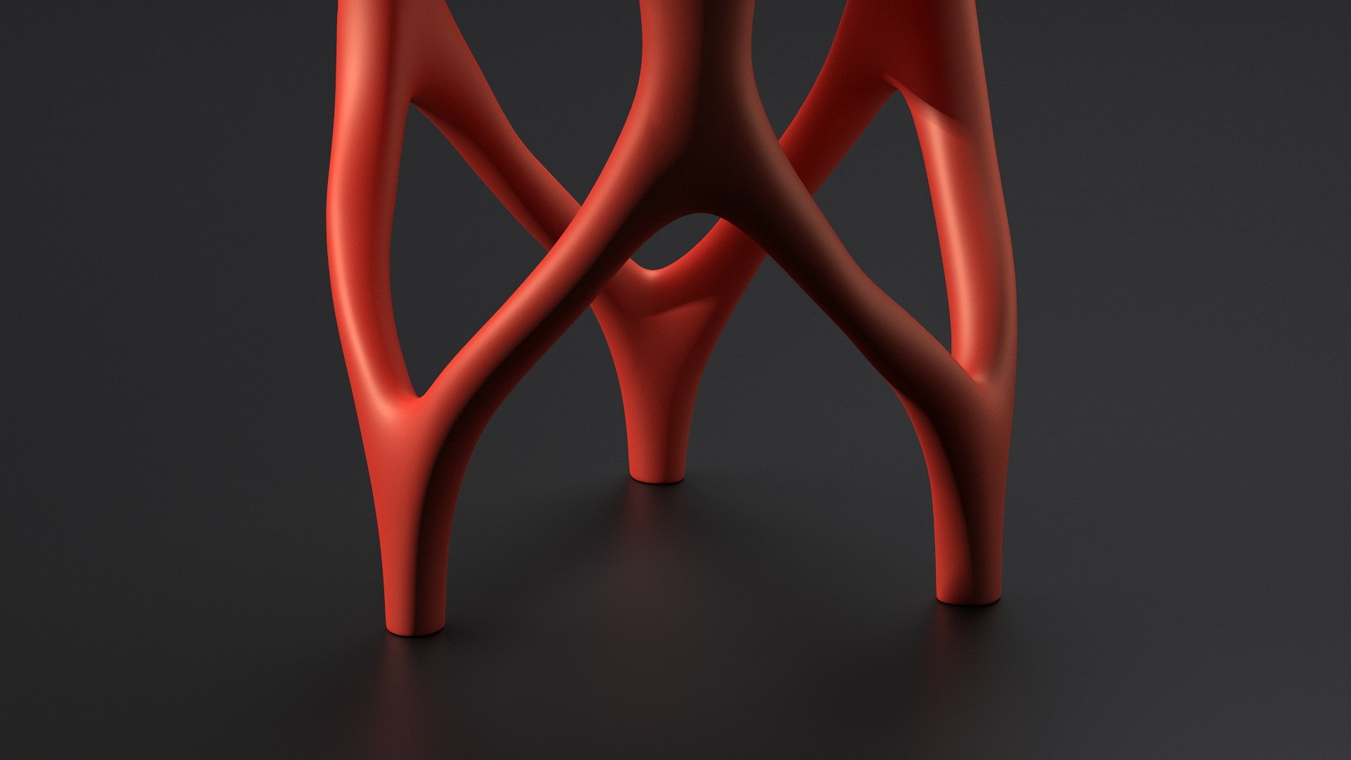 Modern Red Table 3D Model - TurboSquid 2003387