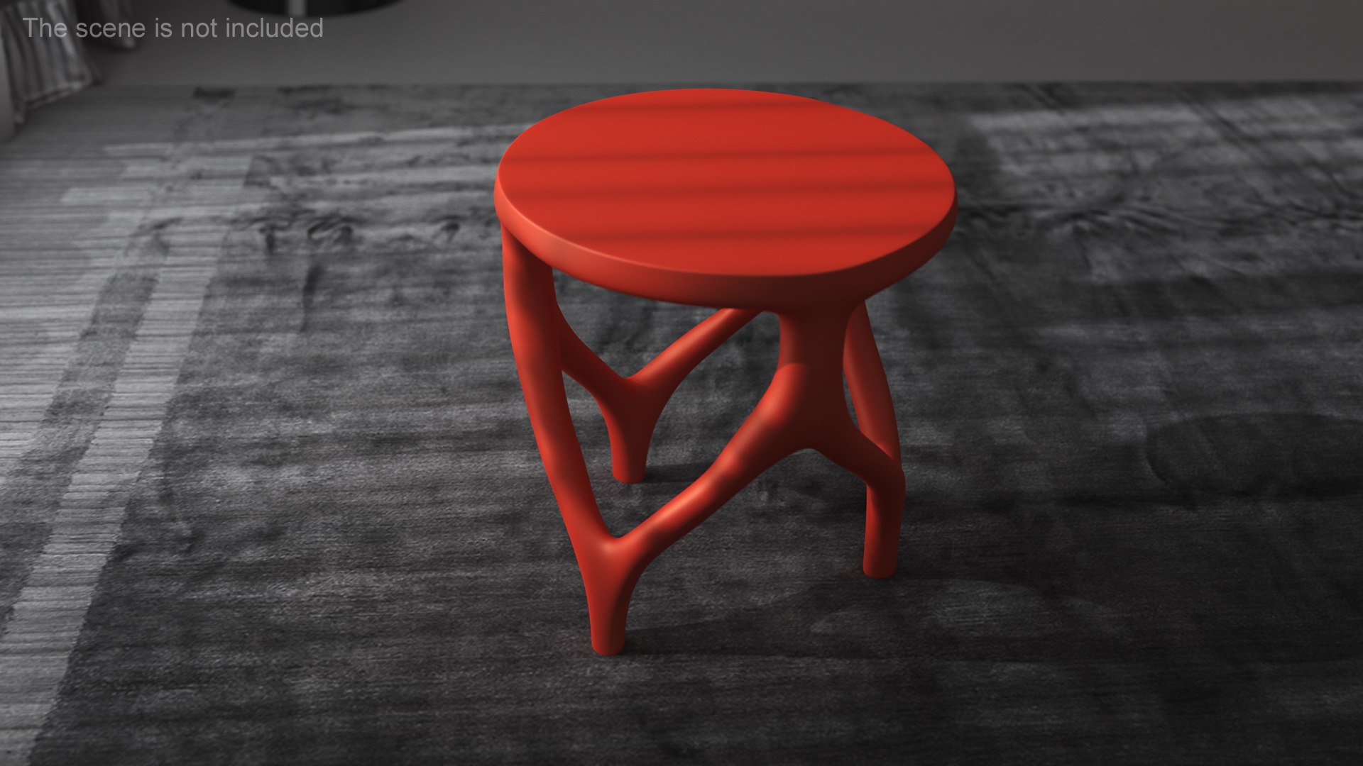 Modern Red Table 3D Model - TurboSquid 2003387