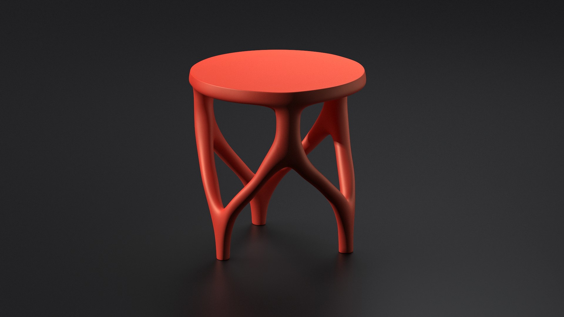 Modern Red Table 3D Model - TurboSquid 2003387