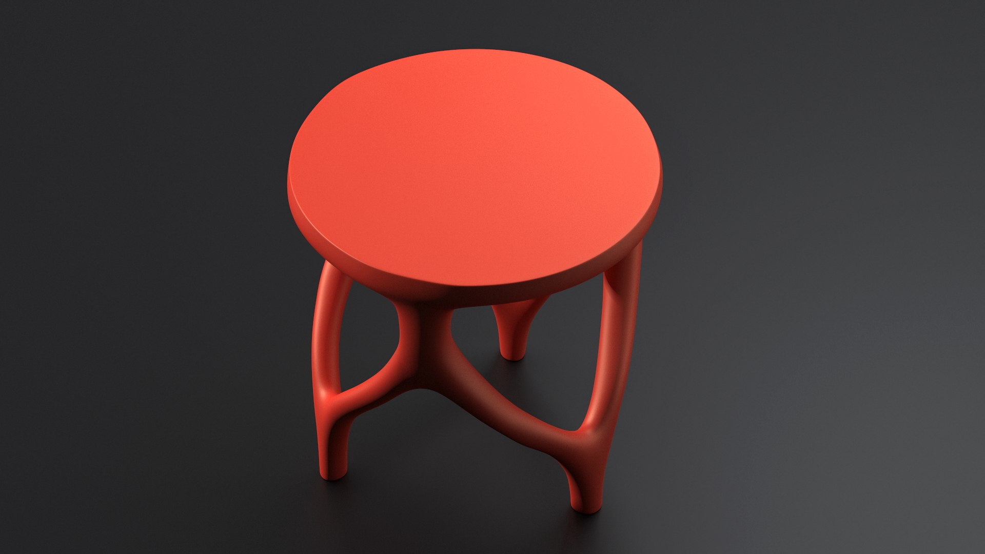 Modern Red Table 3D Model - TurboSquid 2003387