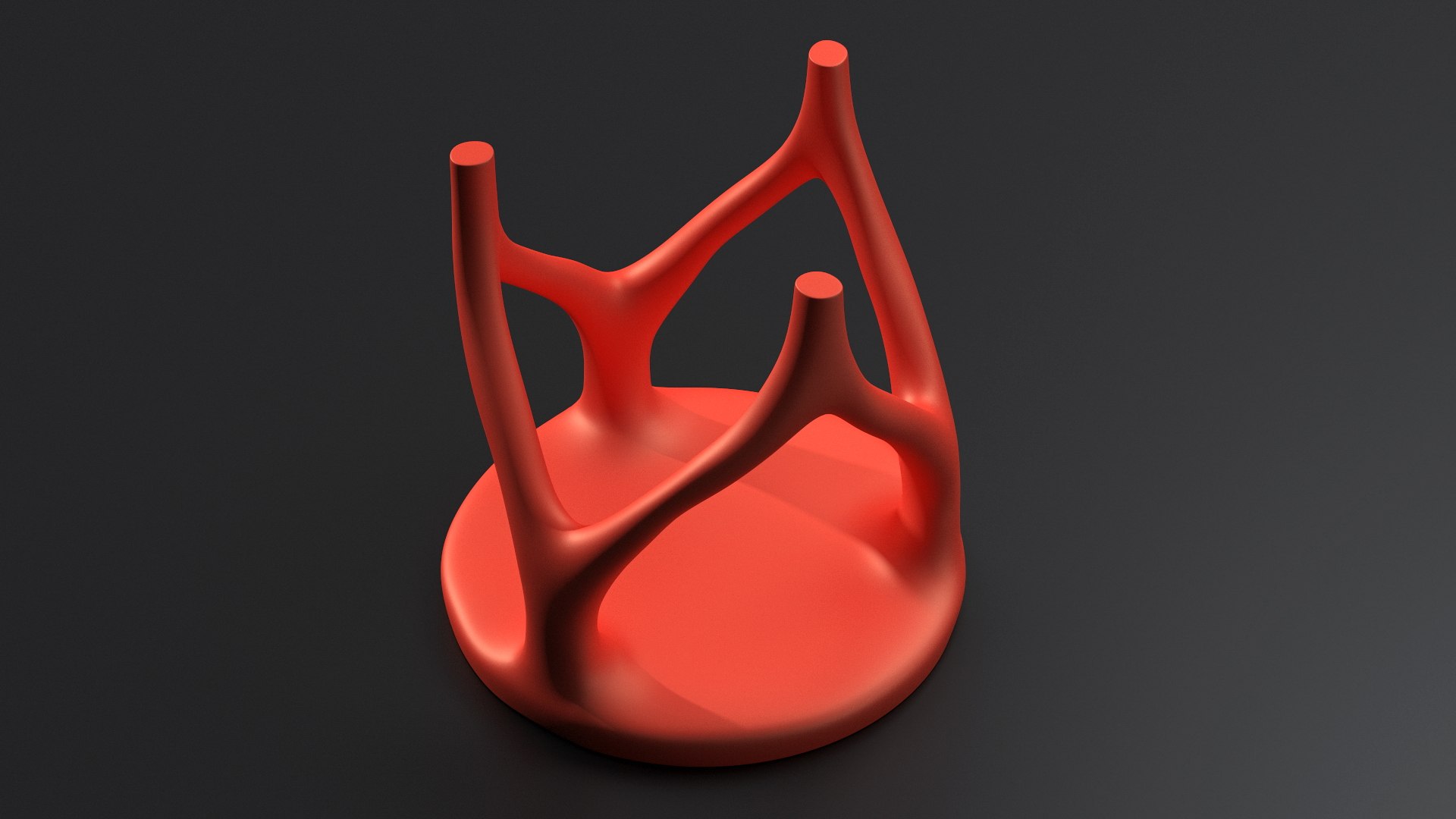 Modern Red Table 3D Model - TurboSquid 2003387