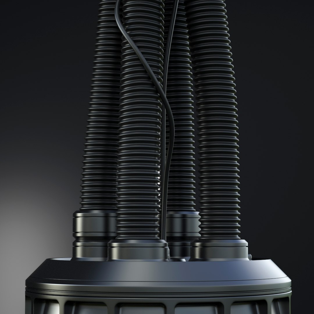 Sci Fi Liquid Container 3d Obj