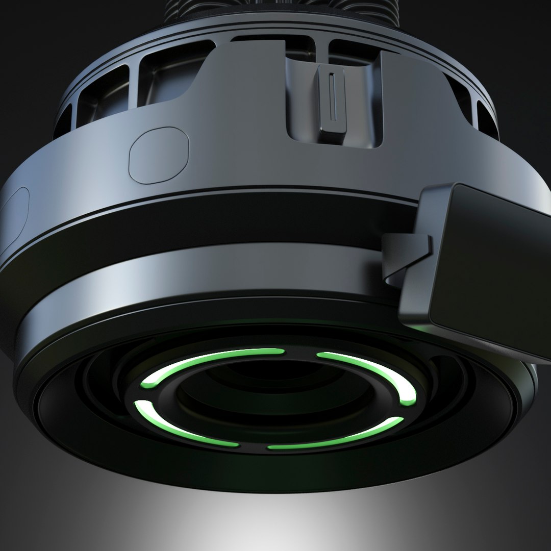 Sci Fi Liquid Container 3d Obj