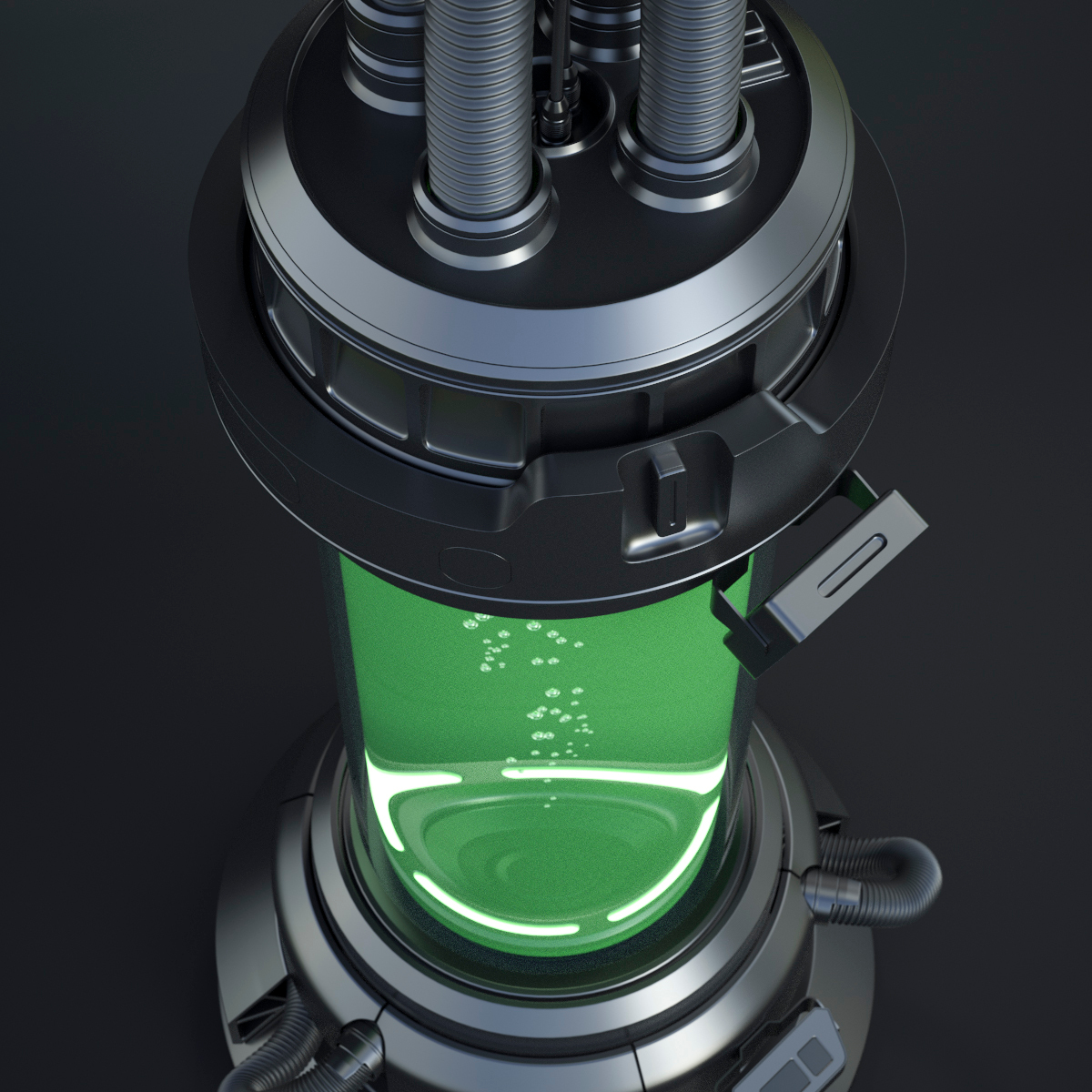 sci fi liquid container 3d obj