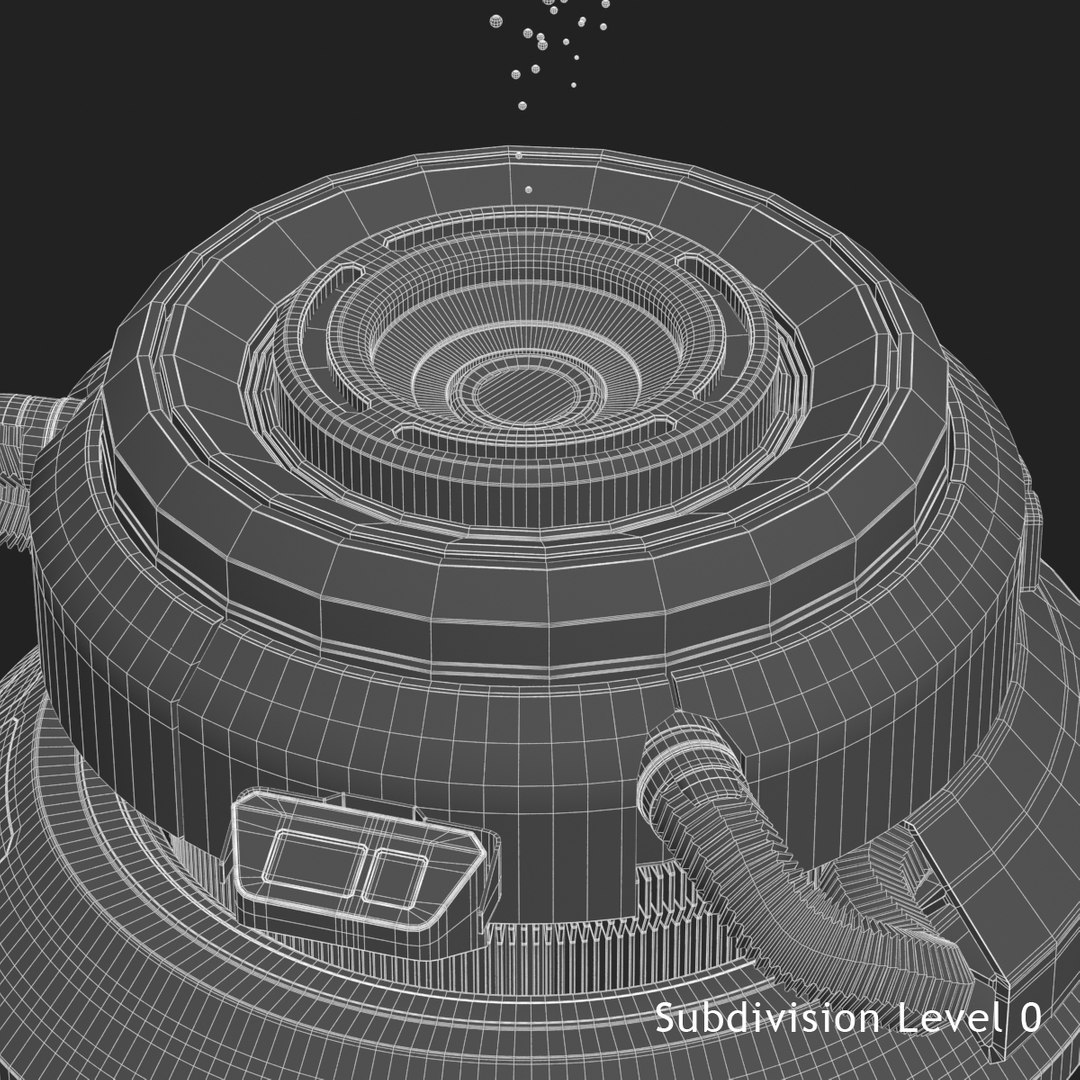 Sci Fi Liquid Container 3d Obj