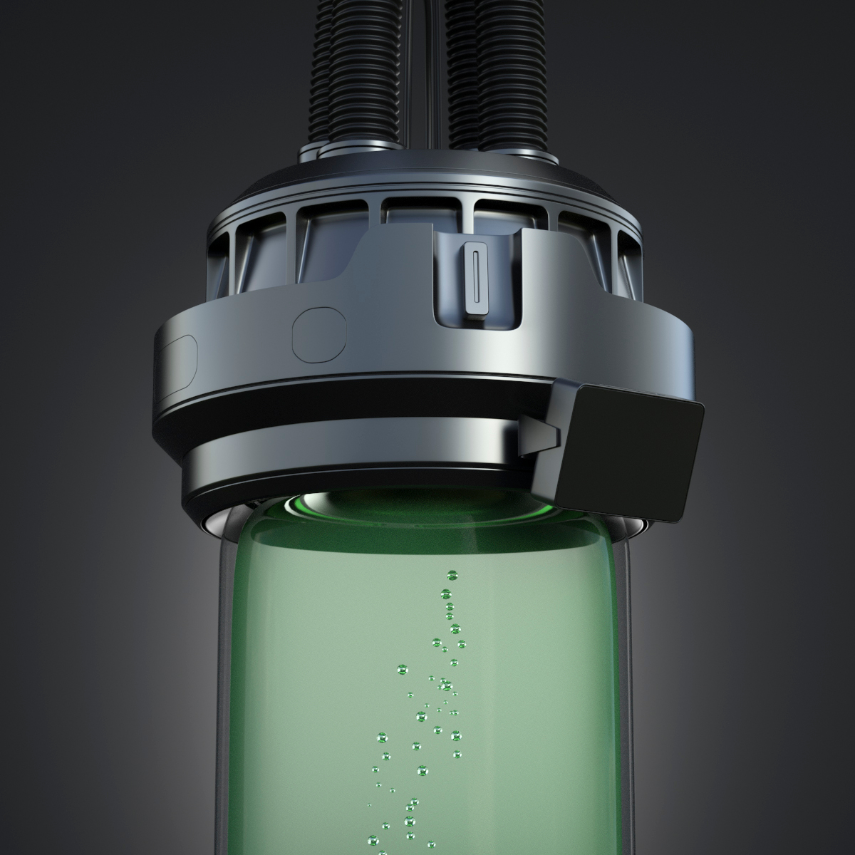 sci fi liquid container 3d obj