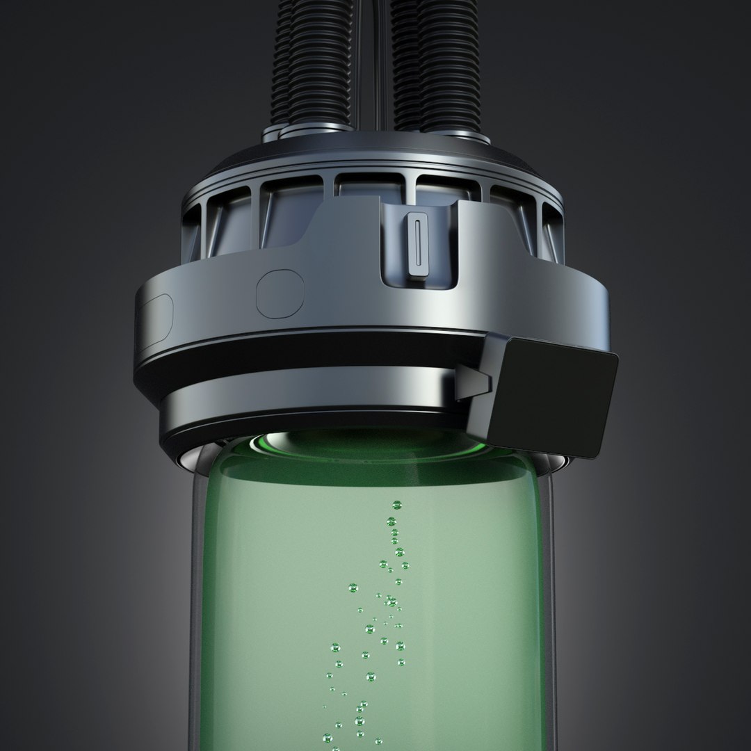 Sci Fi Liquid Container 3d Obj