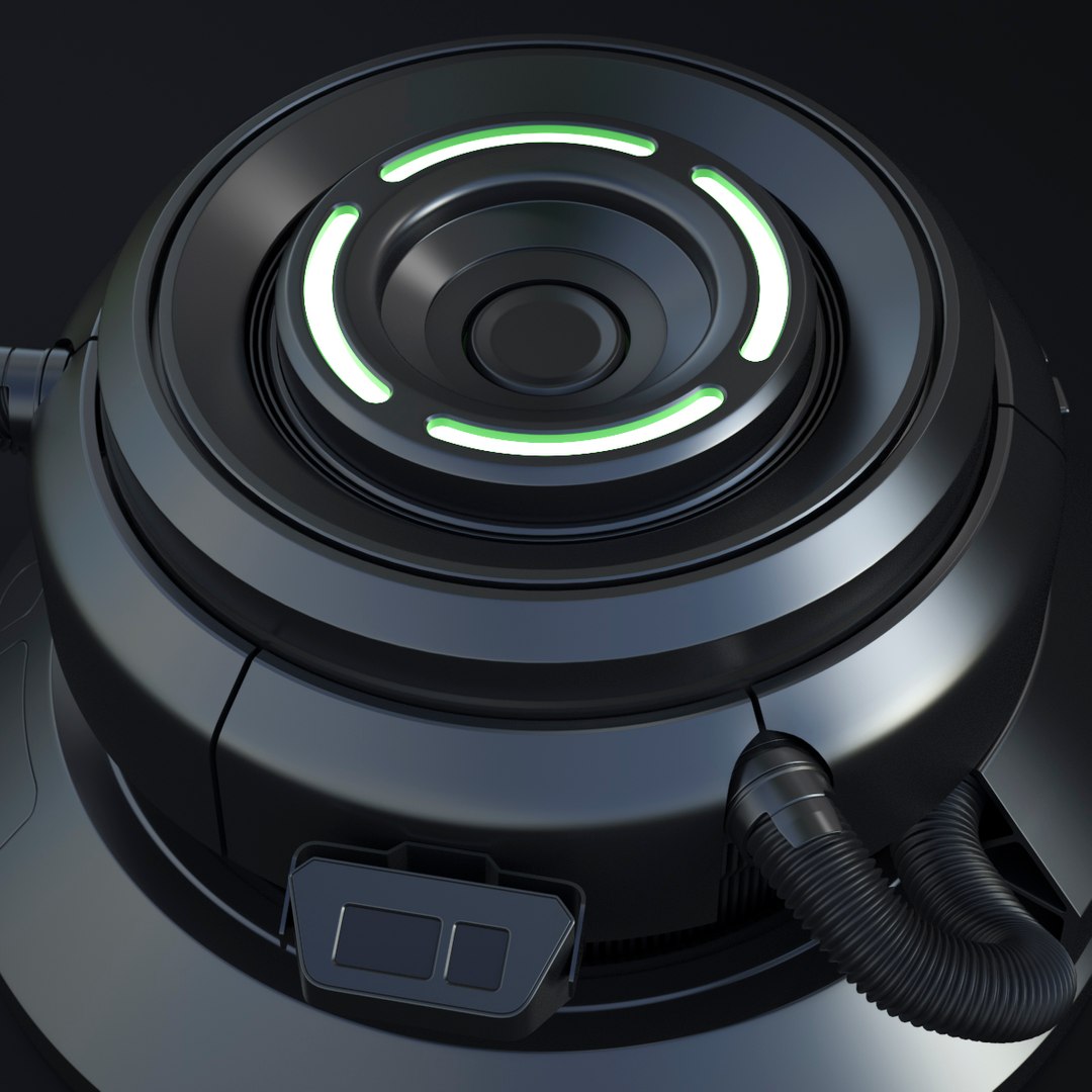 Sci Fi Liquid Container 3d Obj